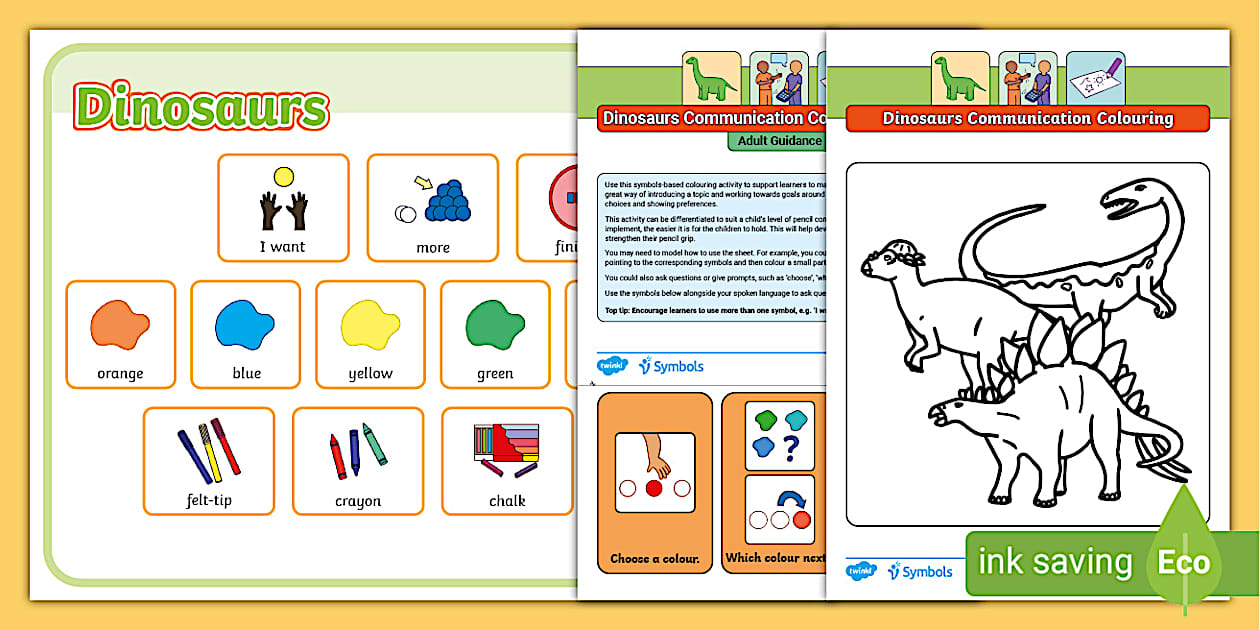 AAC Activities | Communication Colouring | Twinkl Inclusion