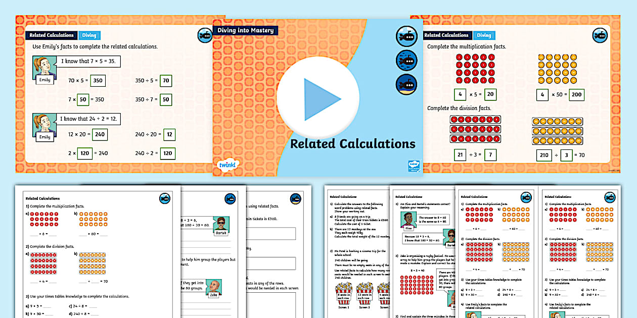 👉 Year 3 DiM: Step 2 Related Calculations Teaching Pack