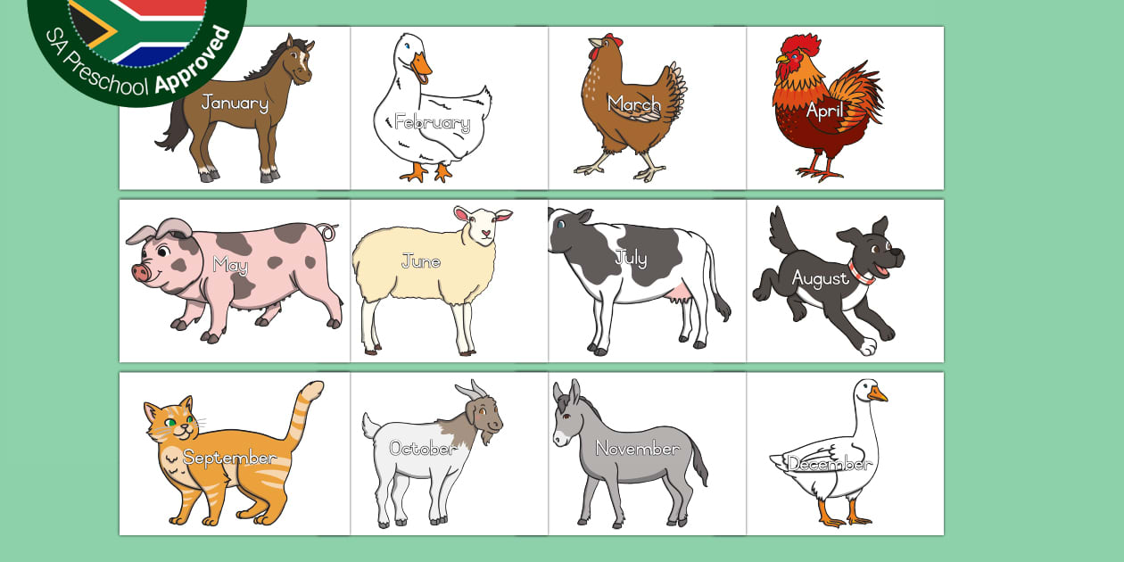 Farm-Themed Birthday Chart Display Posters (teacher made)