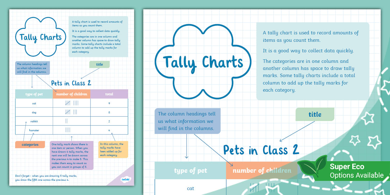 Statistics: Tally Chart Poster (teacher made) - Twinkl