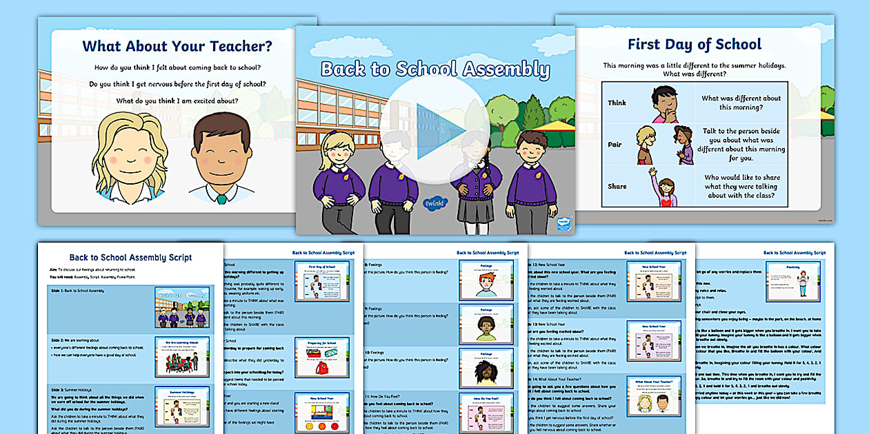 Back to School (Junior Infants-2nd Class) Assembly Pack