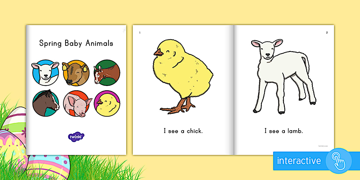Springtime Baby Animals Emergent Reader eBook (teacher made)