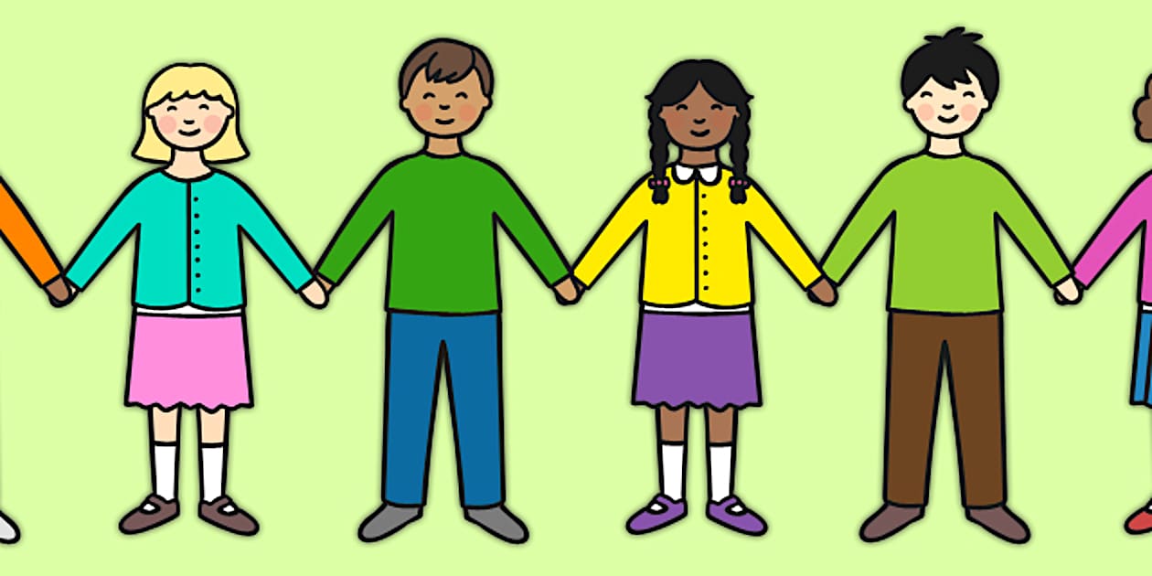 Holding Hands Display Images (teacher made) - Twinkl