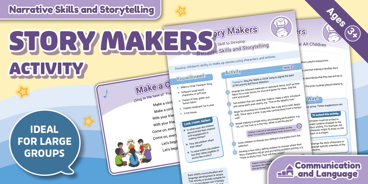 EYFS Communication and Language Activity: Story Making