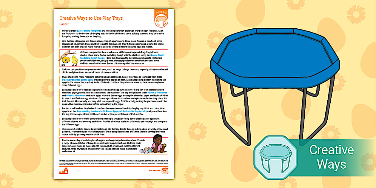 Easter Play Tray Ideas | Early Years Resources - Twinkl