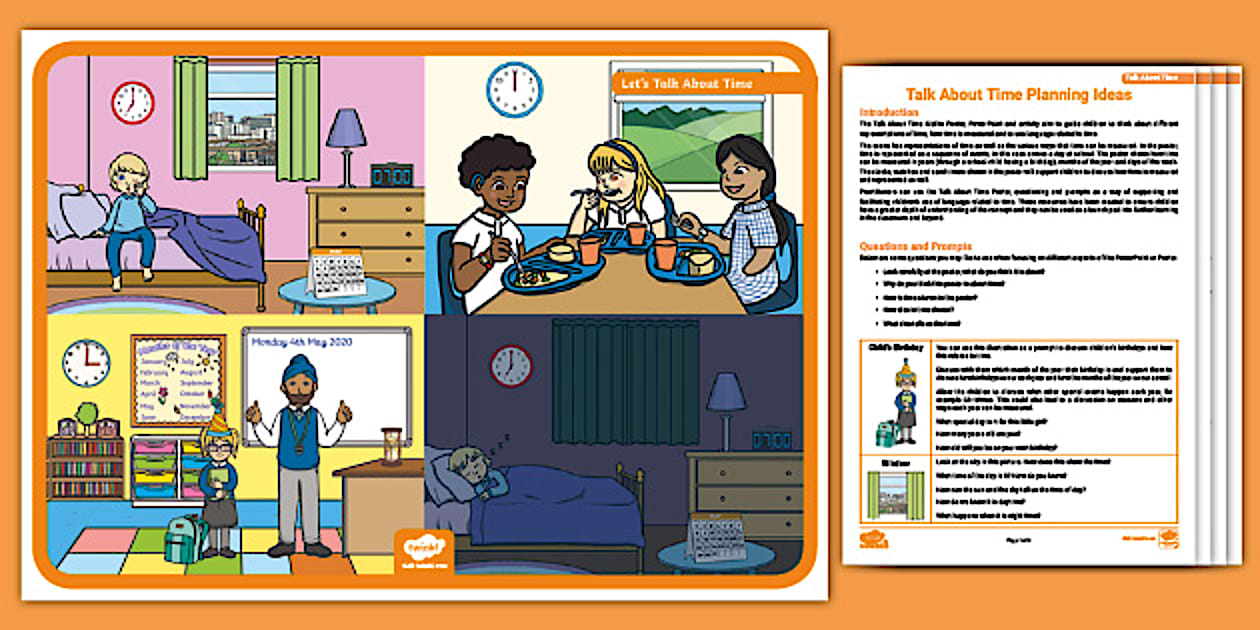 👉 Talk About Time Maths Poster and Planning Ideas