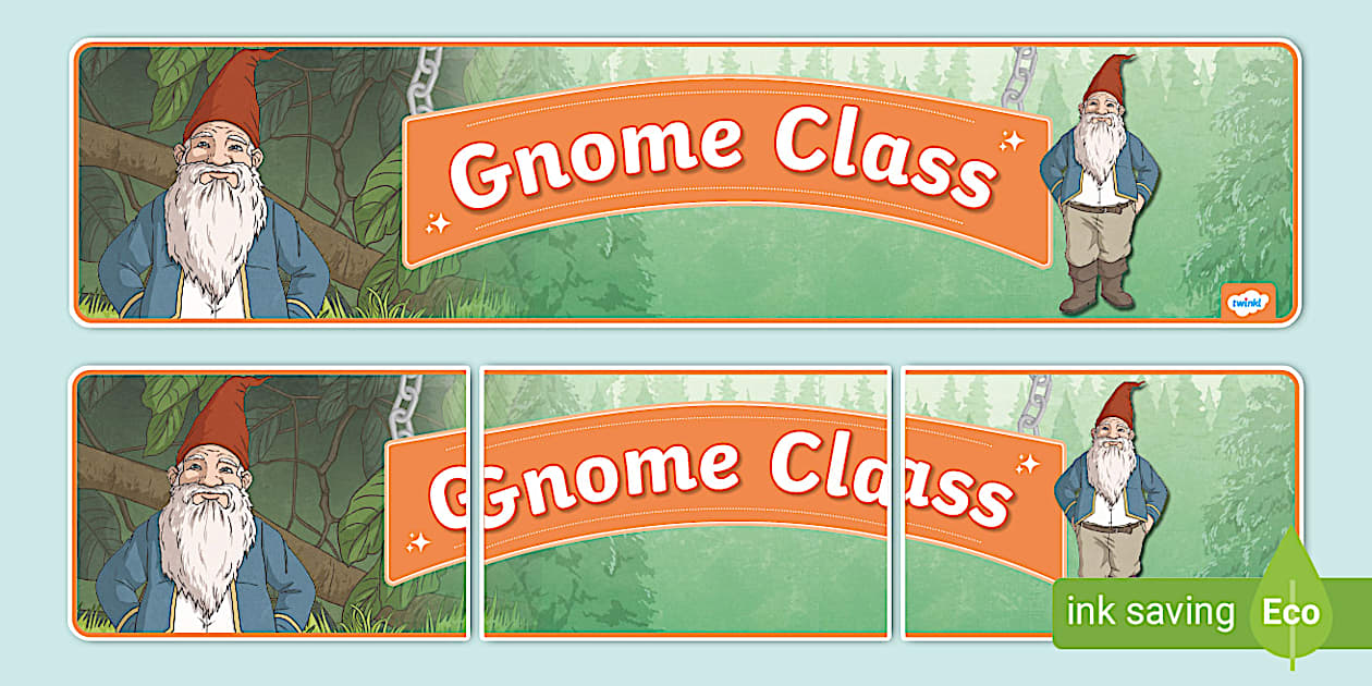 Gnome Class Display Banner - Twinkl - KS2 (teacher made)