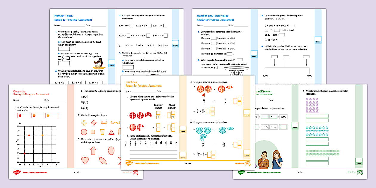 👉 Year 4 Maths Ready to Progress Assessment Pack - Twinkl