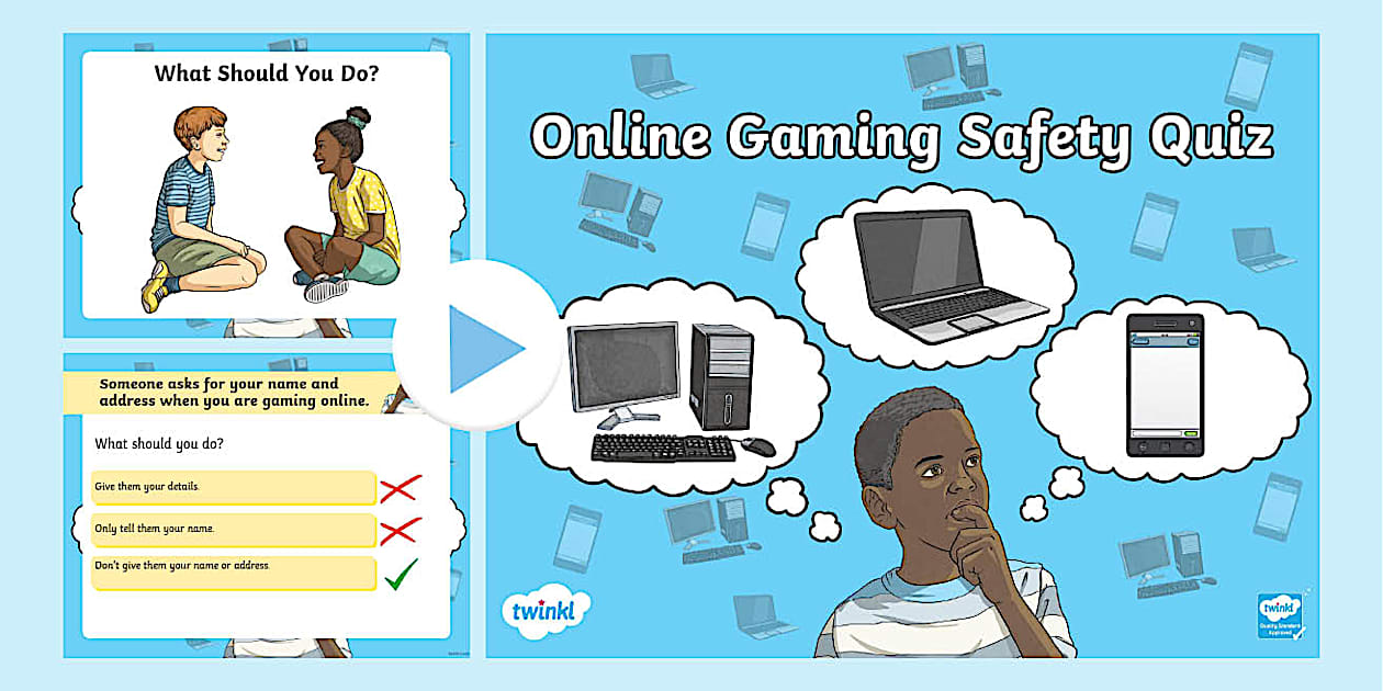 KS2 Online Gaming Safety Quiz | Internet Safety | Twinkl