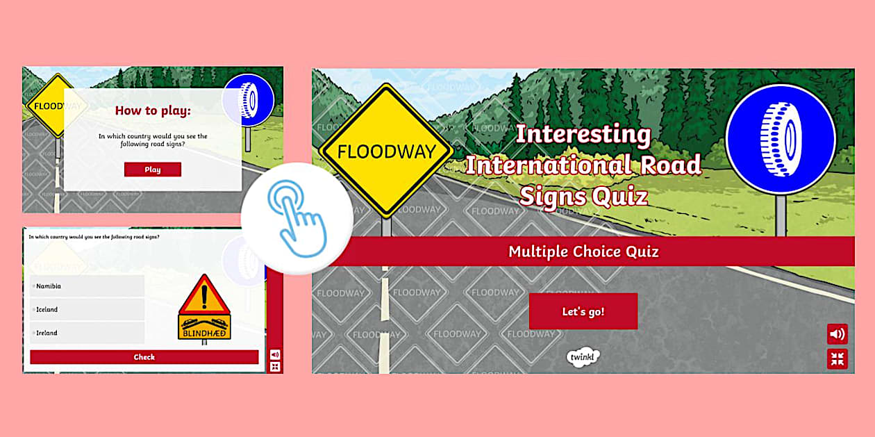 Interesting International Road Signs Quiz - Twinkl