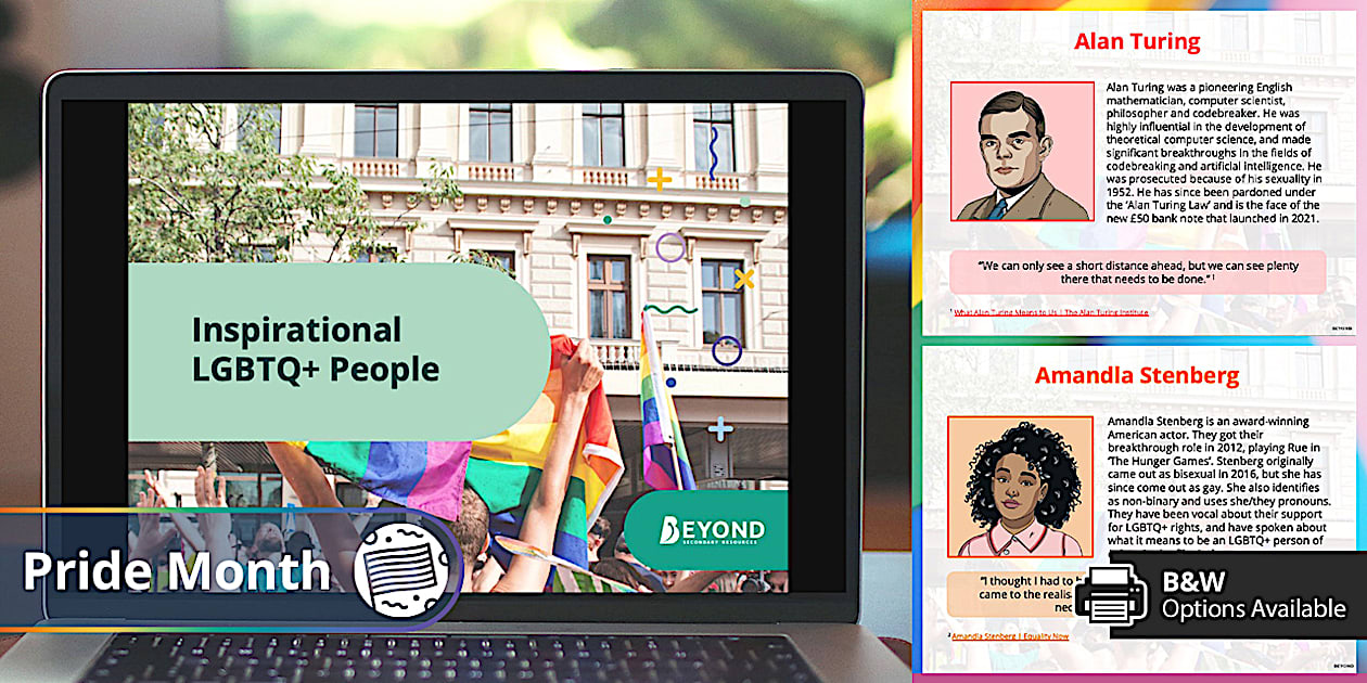 KS3/KS4 Inspirational LGBTQ People in History | Beyond PSHE