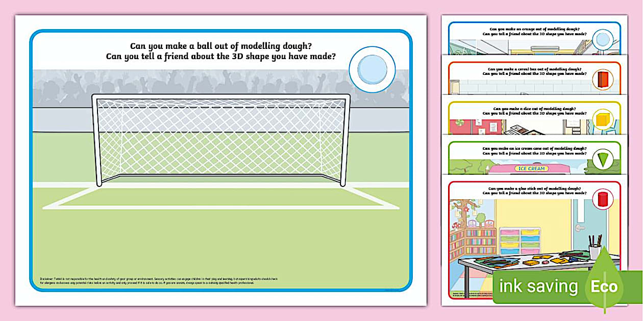 3D Objects Modelling Dough Mats (teacher made) - Twinkl