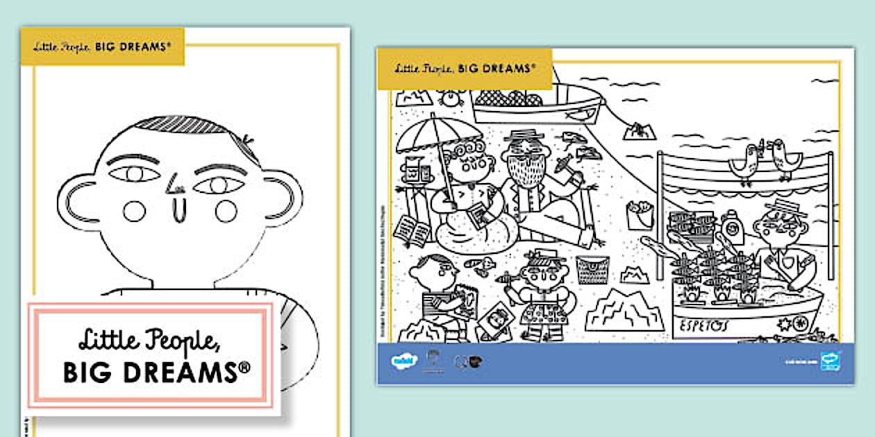 FREE! - Pablo Picasso Colouring Sheets | Little People, Big Dreams