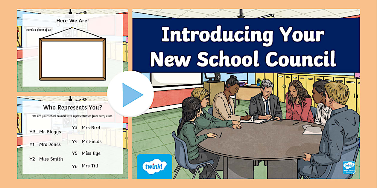School Council PowerPoint & Assembly PowerPoint - Twinkl