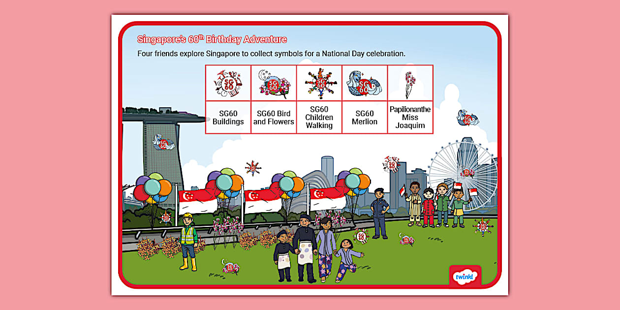 SG60 Picture Activity Sheet (teacher made) - Twinkl