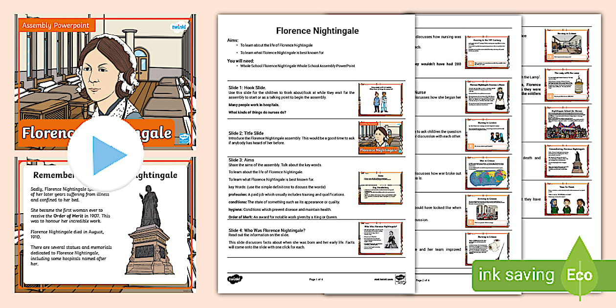 Florence Nightingale Assembly Pack (teacher made) - Twinkl