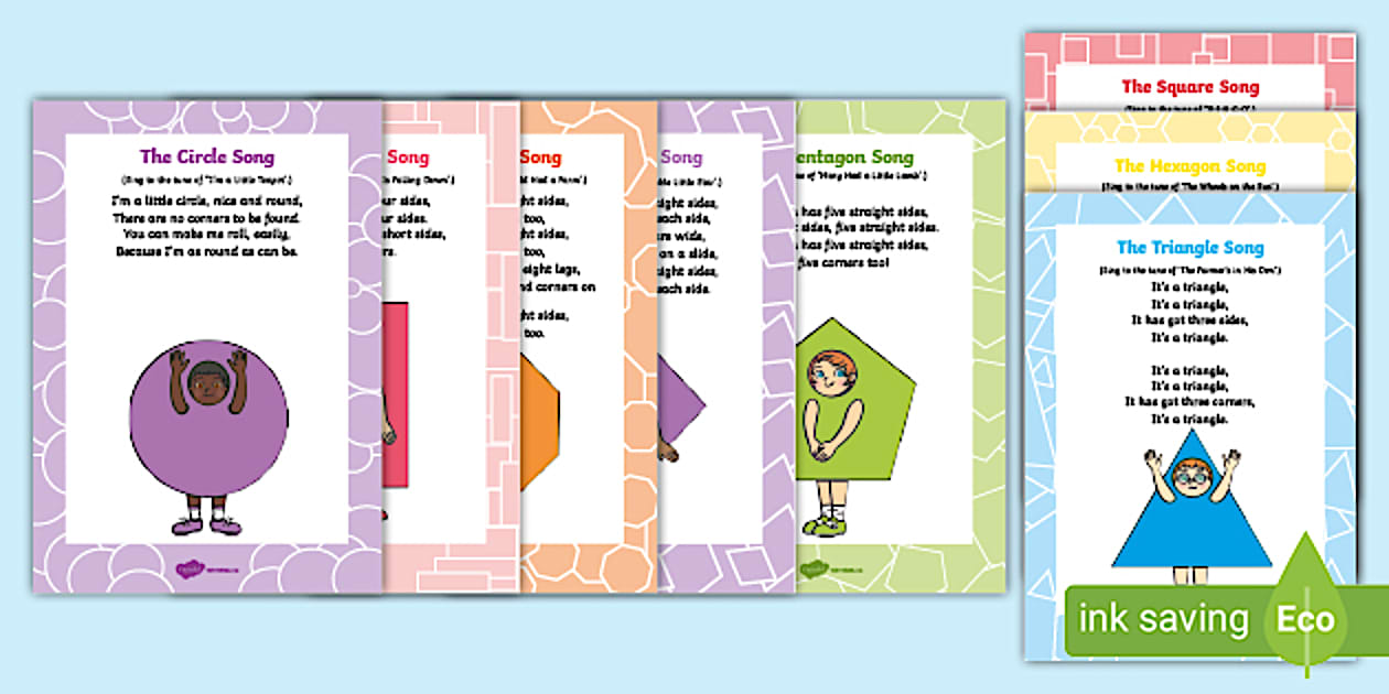2D Shape Song and Rhyme Resource Pack - Twinkl Resources