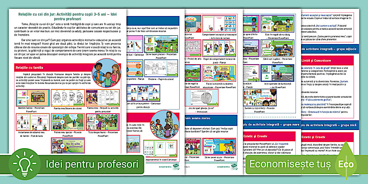 GRATUIT Relațiile cu cei din jur – Idei pentru profesori