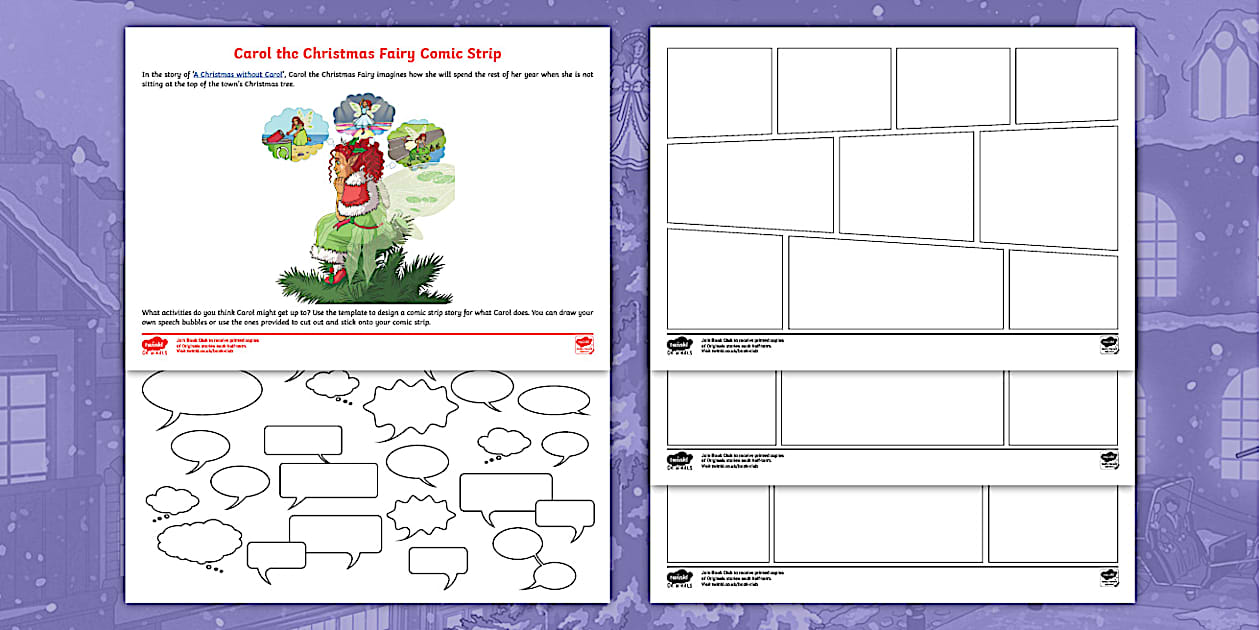 Carol the Christmas Fairy Comic Strip Activity
