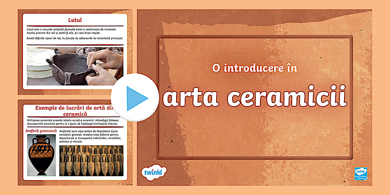 O introducere în arta ceramicii – Prezentare PowerPoint