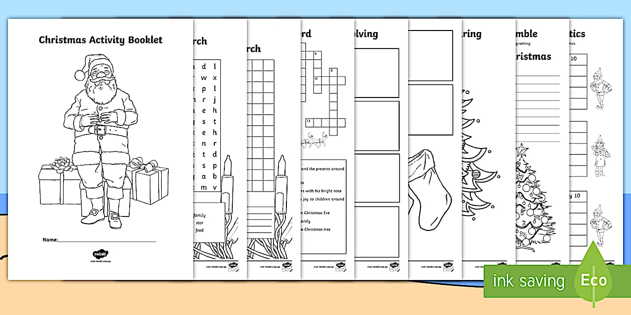 Christmas Activity Booklet Printable Pack (teacher made)