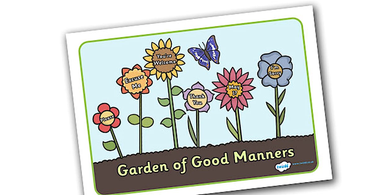👉 Garden Of Good Manners Display Posters - Twinkl