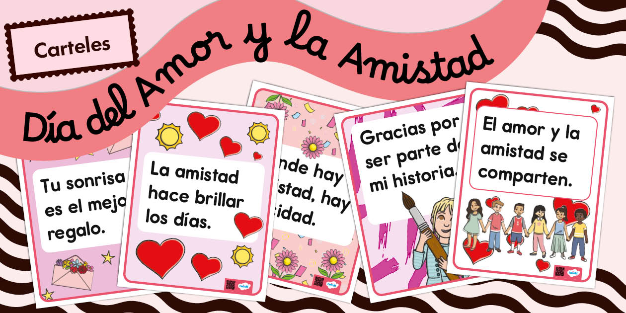 Palabras que inspiran amor y amistad