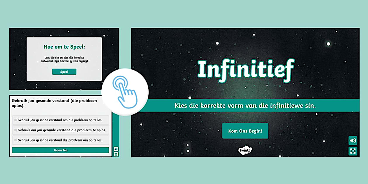 Infinitief Interaktiewe Speletjie (Teacher-Made) - Twinkl