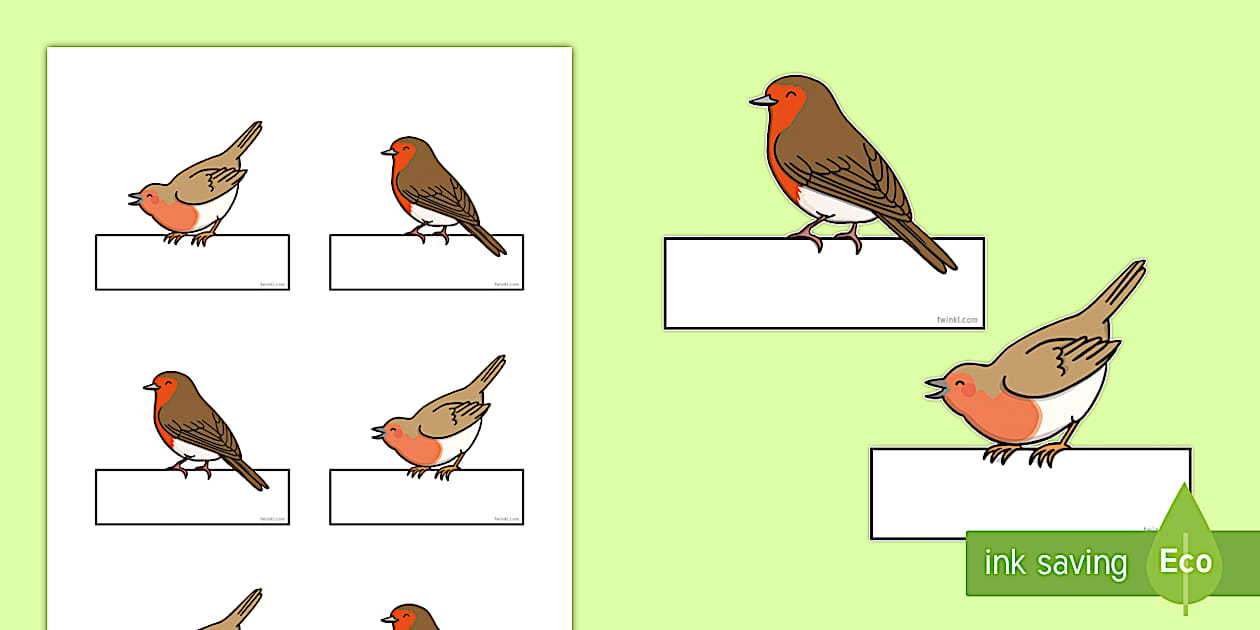 👉 Robin-Themed Self-Registration Labels (teacher made)