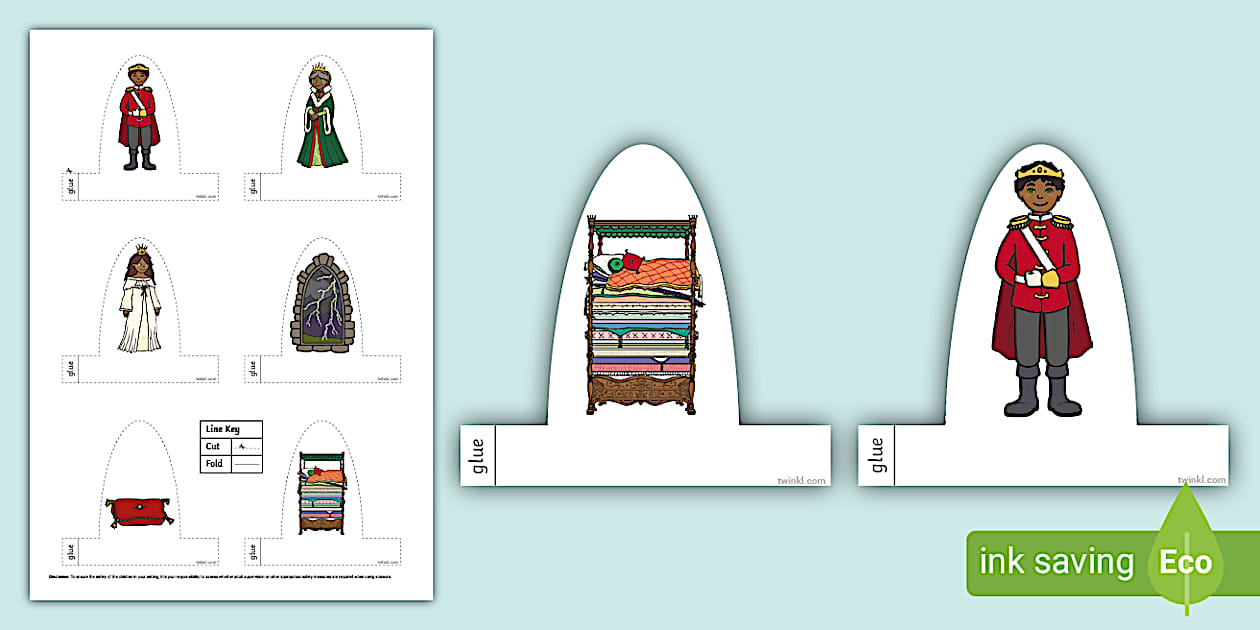 The Princess and the Pea Finger Puppets (teacher made)