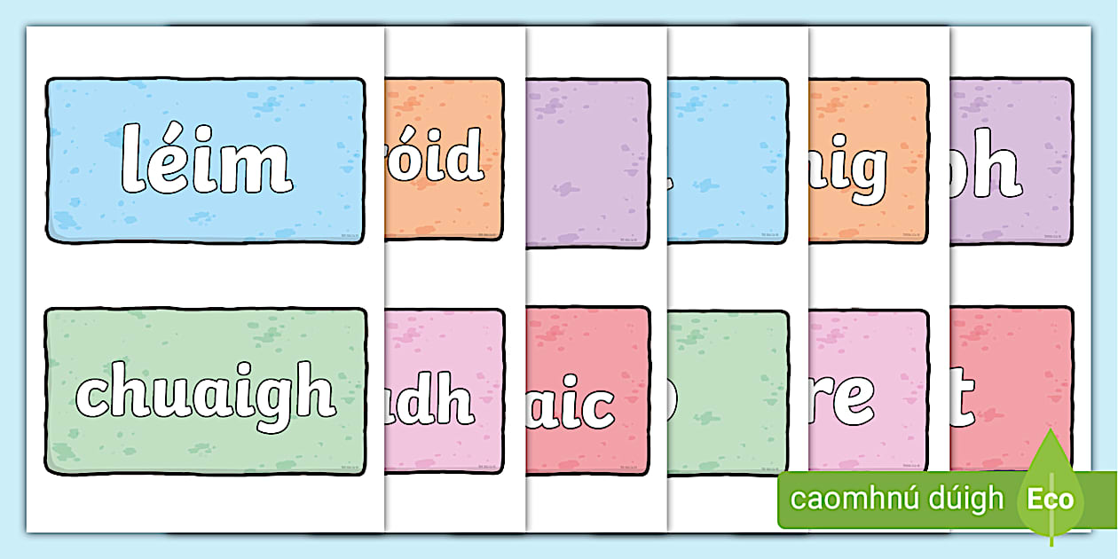 Focal Ardmhinicíochta sa Ghaeilge (41-80) (teacher made)