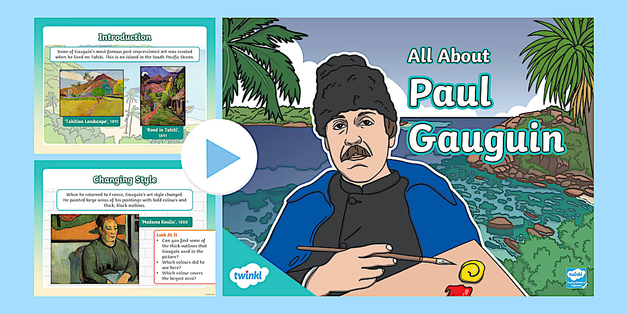 KS1 All About Paul Gauguin PowerPoint (teacher made)