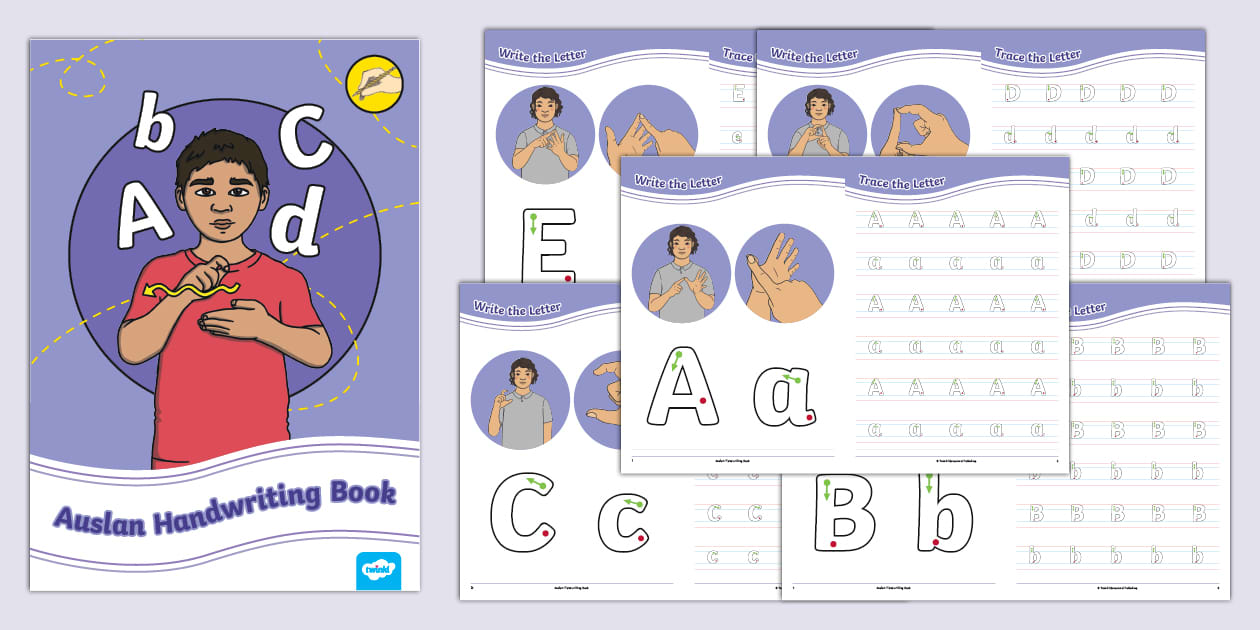 Auslan Handwriting Booklet (teacher made) - Twinkl