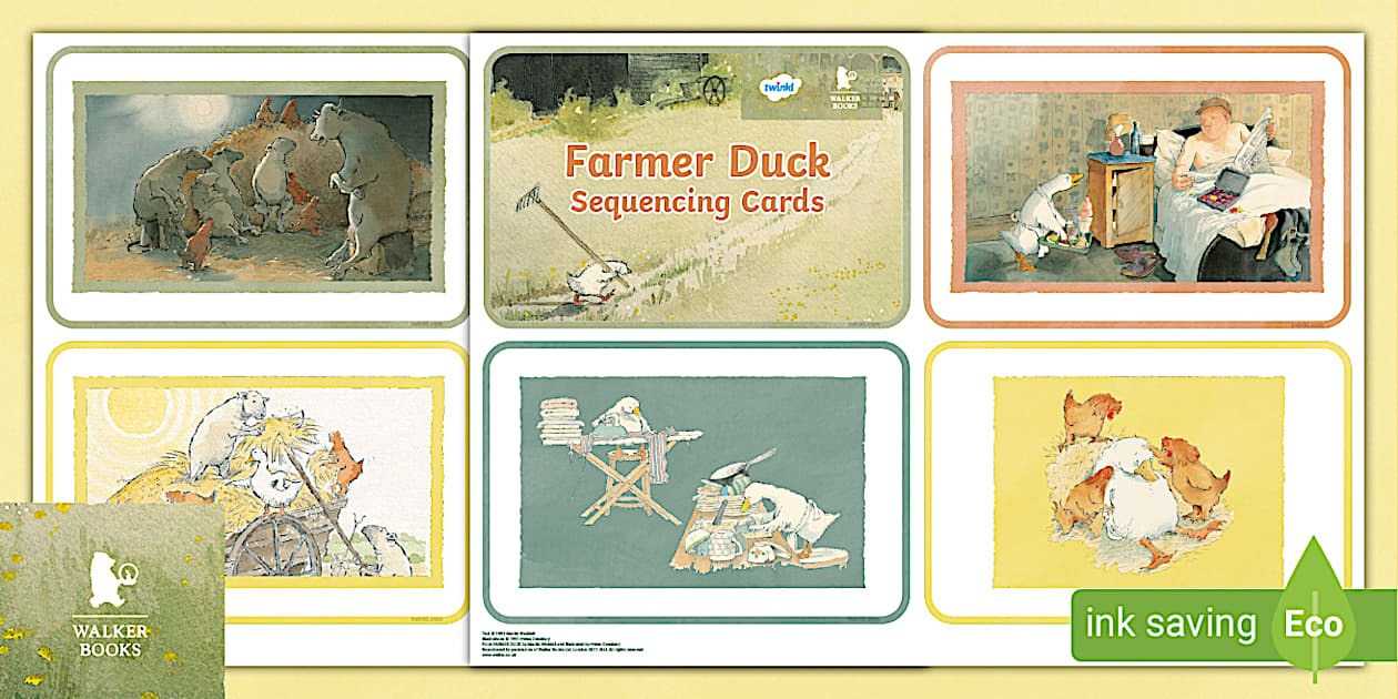 FREE! - Farmer Duck Sequencing Cards - Twinkl