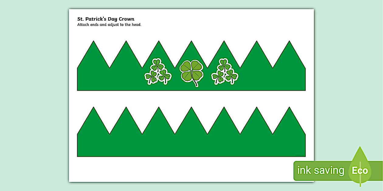 St. Patrick's Day Crown (teacher made) - Twinkl