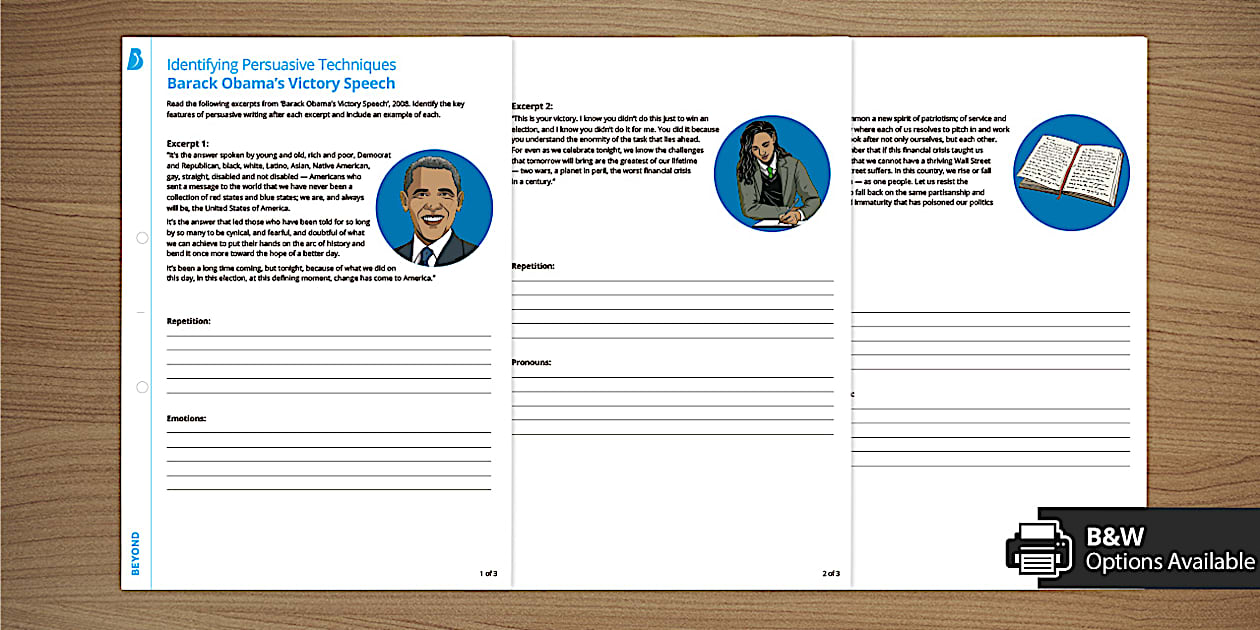 Barack Obama Victory Speech Activity | English Resource