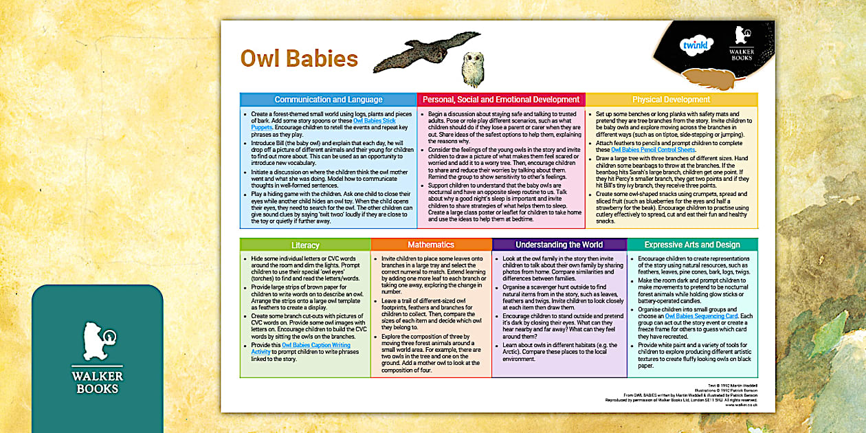 FREE! - Owl Babies Planning Resource | Twinkl | Early years
