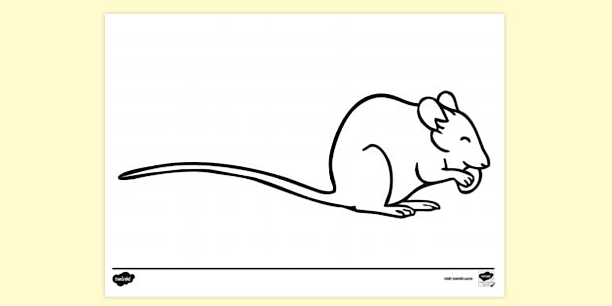 Mouse Colouring Sheet | Colouring Sheets (teacher made)