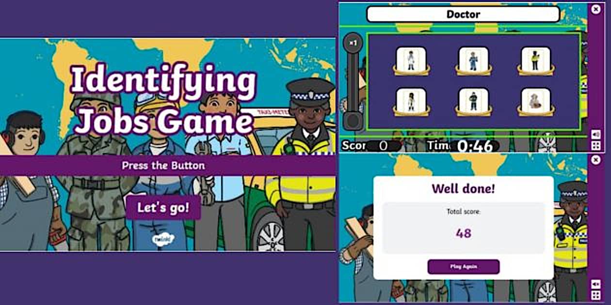 Identifying Jobs Game (Teacher-Made) - Twinkl
