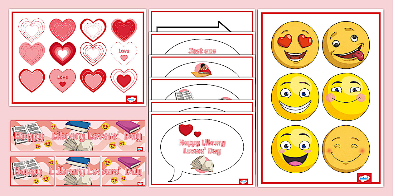 Library Lovers' Day Photo Booth Pack (creat de profesori)