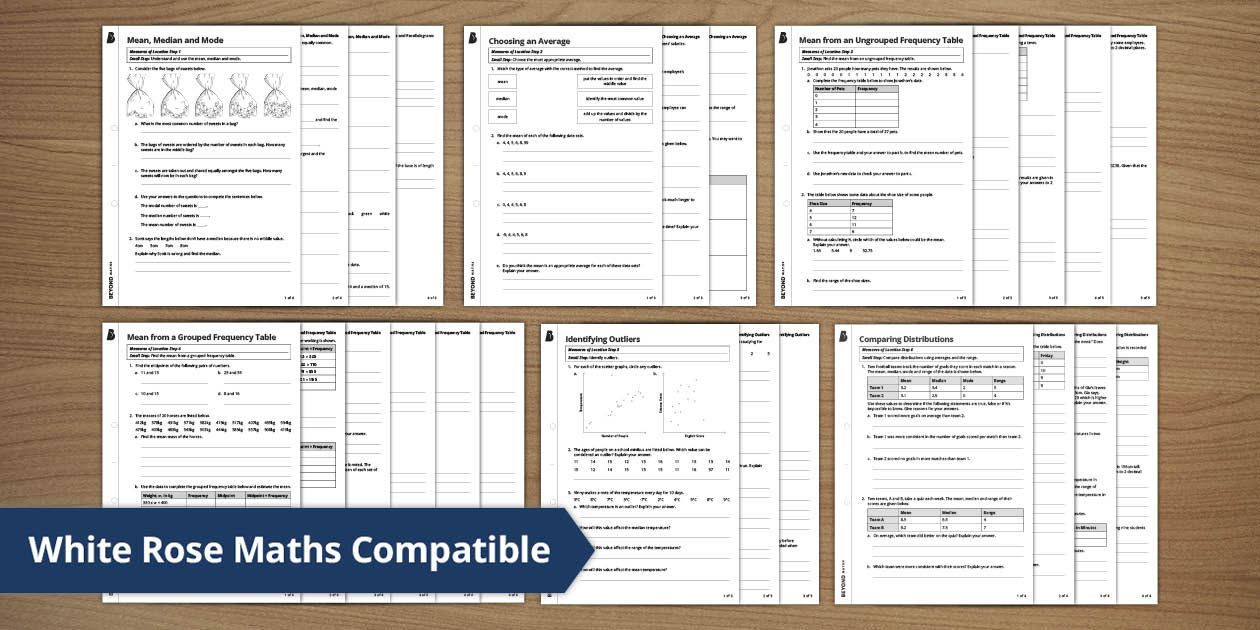 👉 Measures of Location - Teaching Bundle (teacher made)