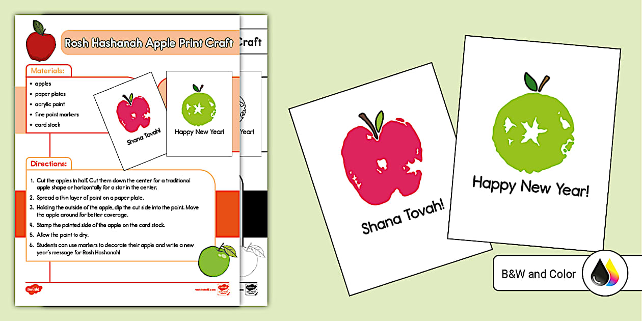 Fun Rosh Hashanah Craft for Kindergarten | Twinkl USA