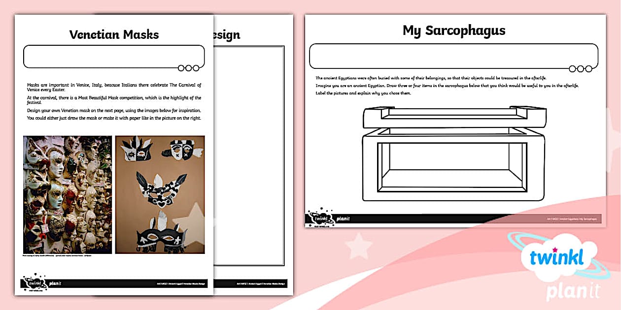 Art: Ancient Egypt UKS2 Unit Home Learning Tasks - Twinkl