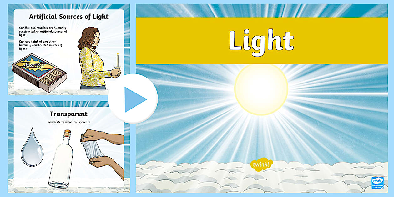 Light and Materials Experiment PowerPoint - Twinkl