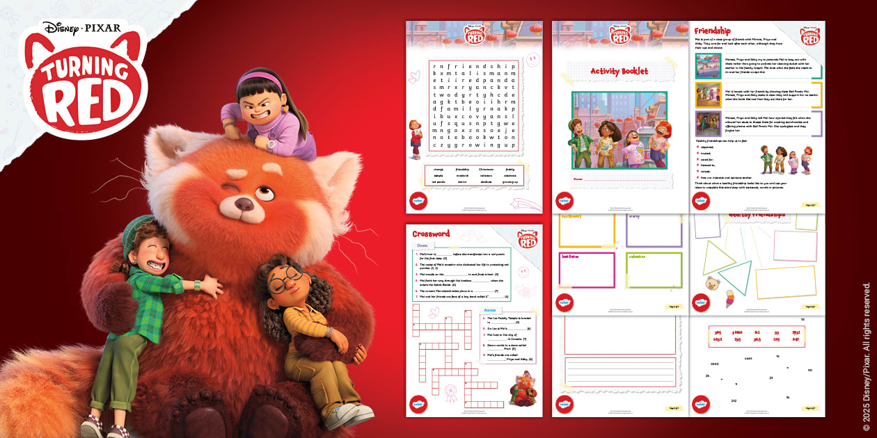 Turning Red: Activities Pack