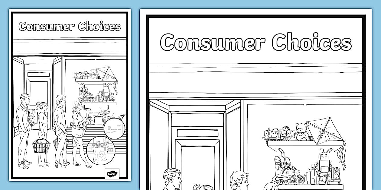 Consumer Choices Title Page (teacher made) - Twinkl