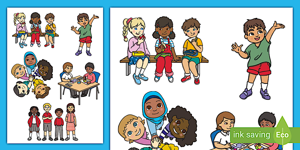 Children Clip Art Cut-Outs