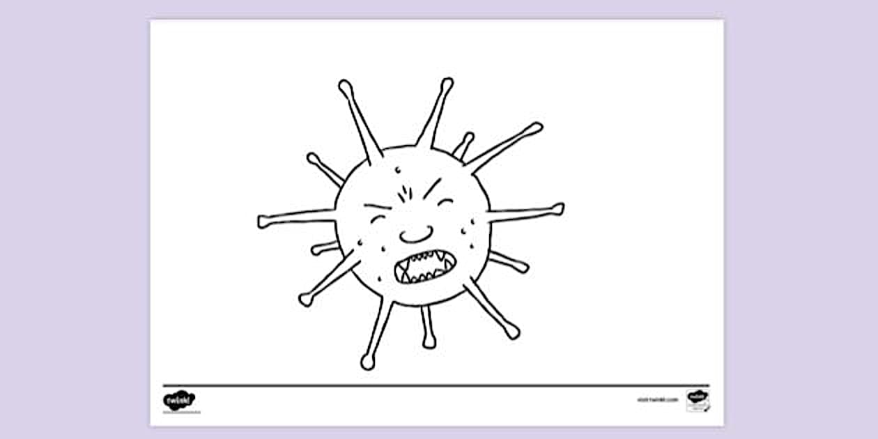 MRSA Bacteria Colouring Sheet | Colouring Pages - Twinkl