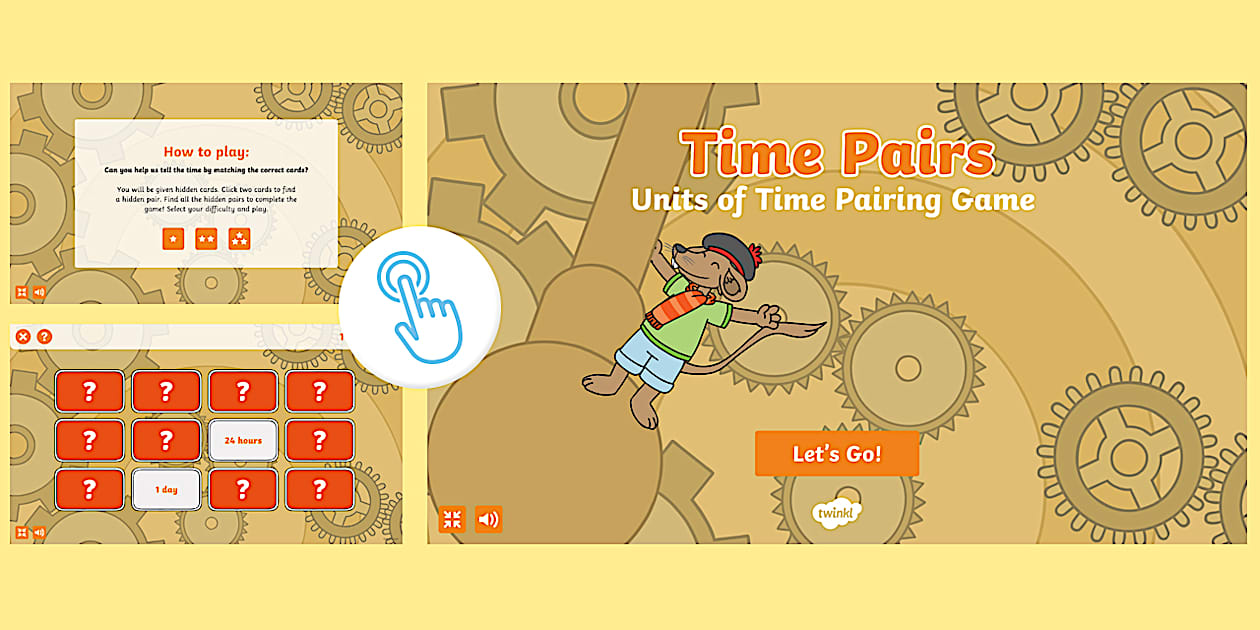 Interactive Units of Time Pairing Activity | Twinkl Go!