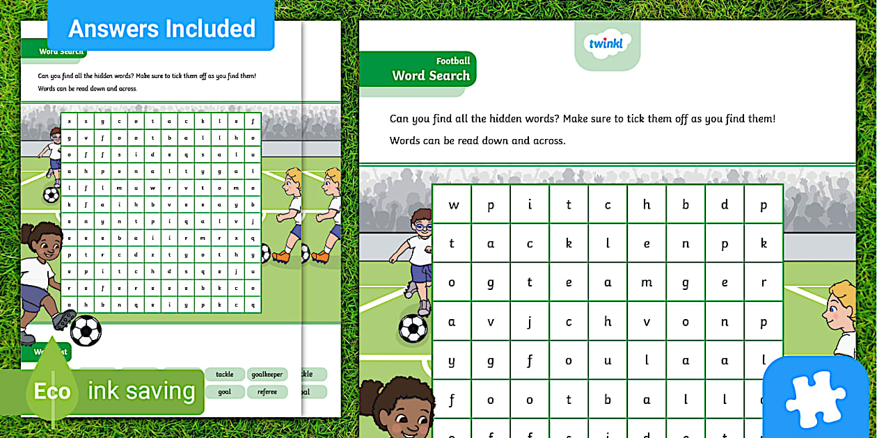 Football Word Search Activity | Puzzles | Twinkl Resources